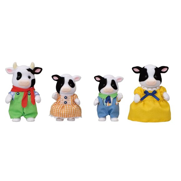 calico critters | Toys | Calico Critters Friesian Cow Family Set Of 4 ...